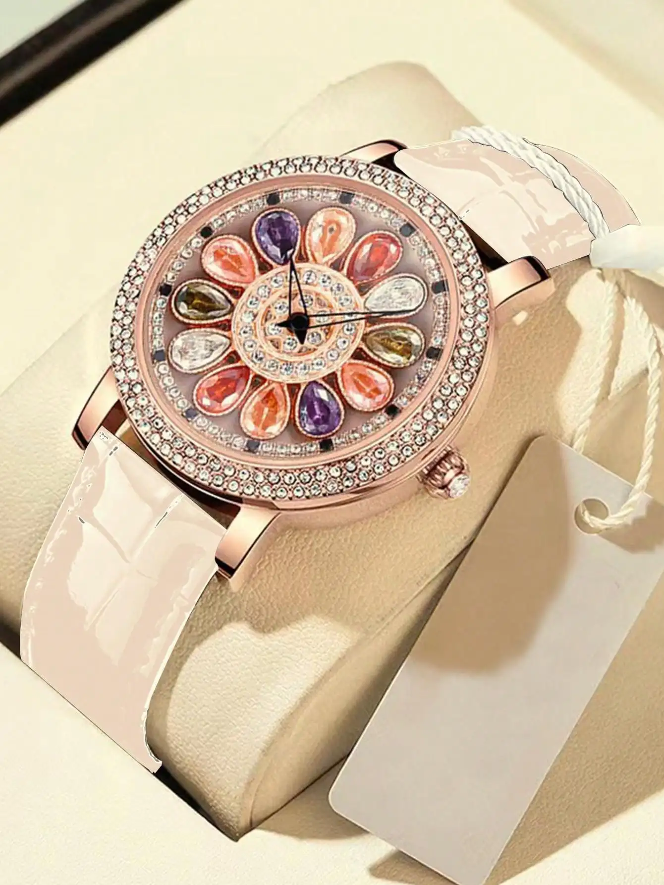 New Women's Quartz Watch Alloy Case Lady watch Elegant Rotating dial ...