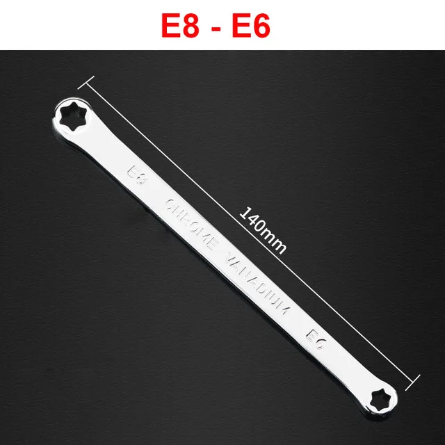 E-Torx Box Wrench E6 E8 E10 E12 E14 E18 E20 E24 Torx Set Ring Spanner Tools Star Wrench