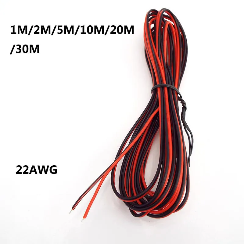 2pin-DC-power-supply-Extension-diy-Connector-22awg-Cable-red-electric ...