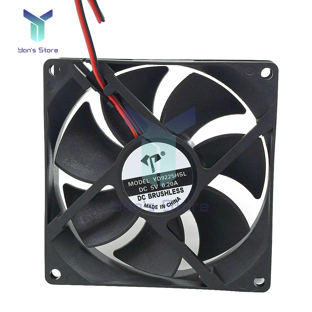 DC-5V-12V-24V-0-20A-9cm-DC-Brushless-Quiet-fan-YD9225HSL-Oily-Blower ...