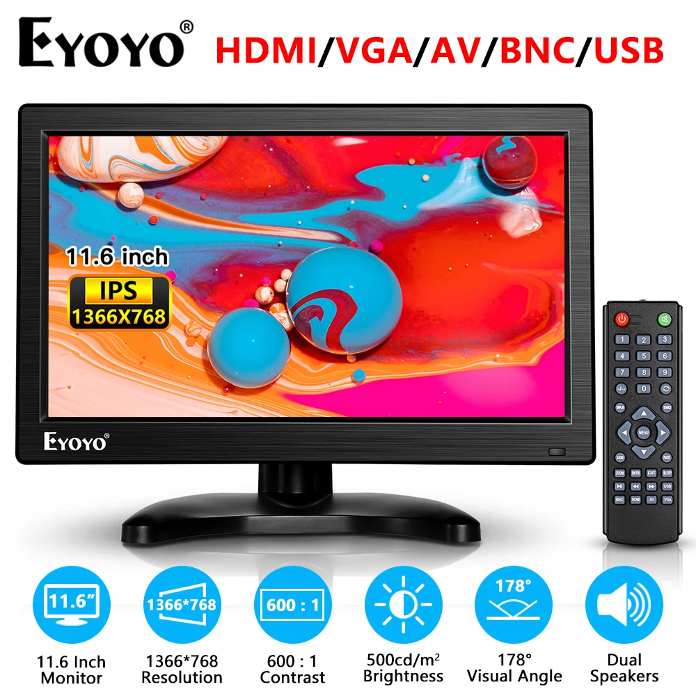 Eyoyo-Monitor-HDMI-de-11-6-pulgadas-pantalla-HD-1366x768-IPS-Control ...
