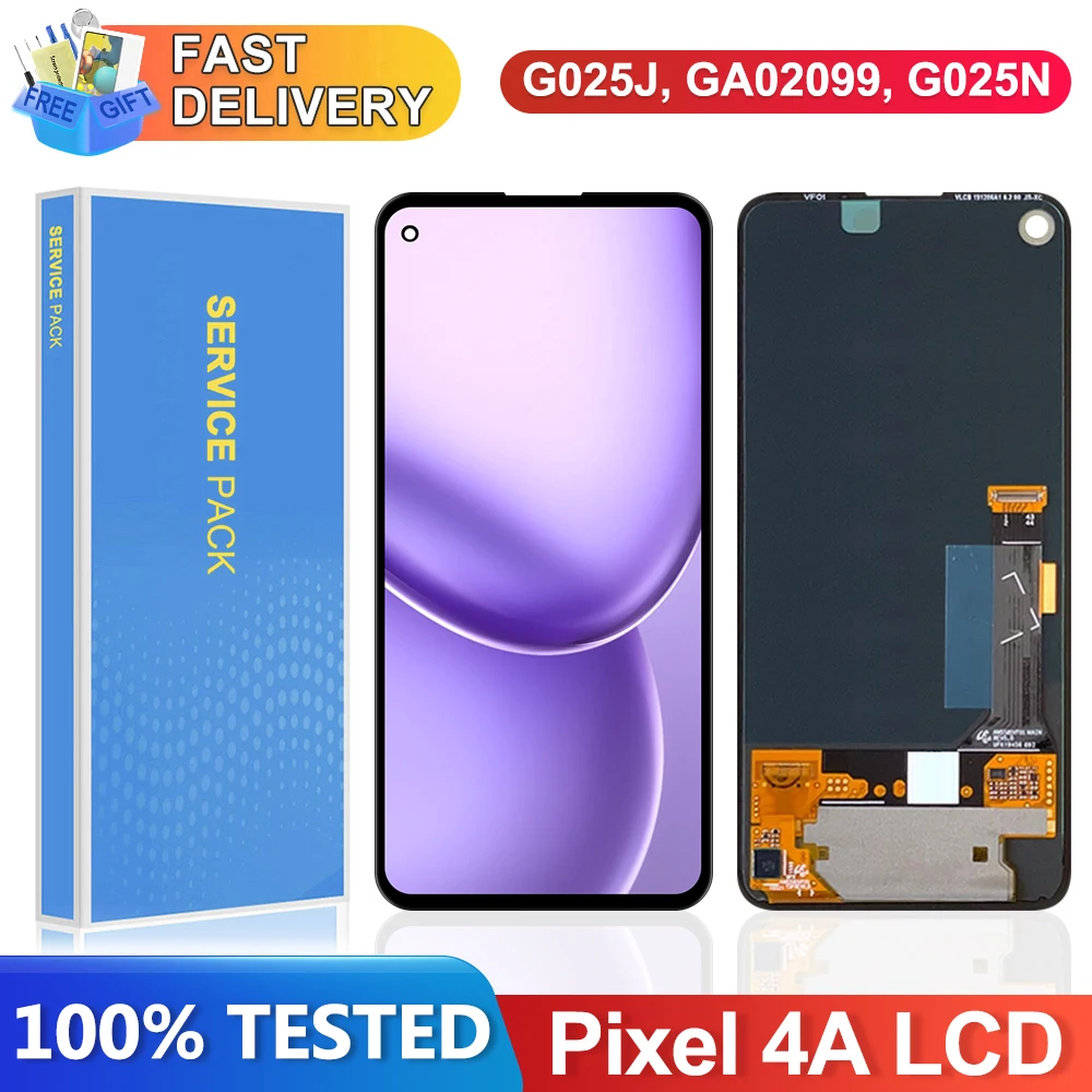 AMOLED For Google Pixel 4a 4G LCD G025J LCD Screen Touch Digitized ...