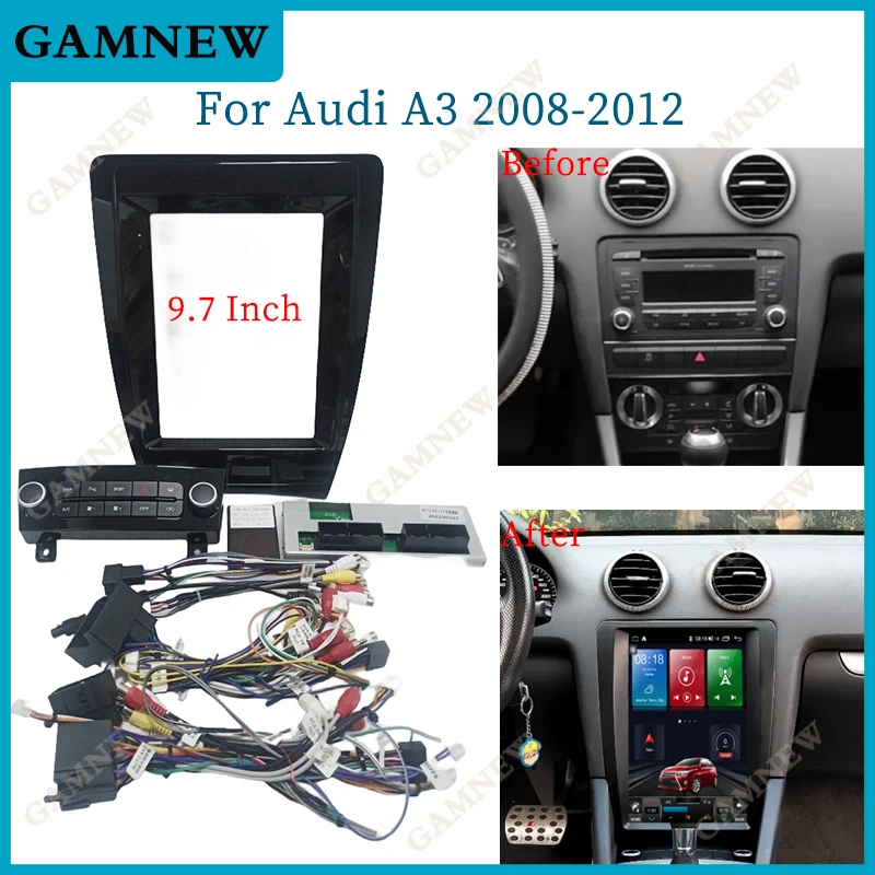 9-7-inch-Car-Dash-Audio-Fitting-Panel-for-Audi-A3-2008-2012-Car-Dvd ...