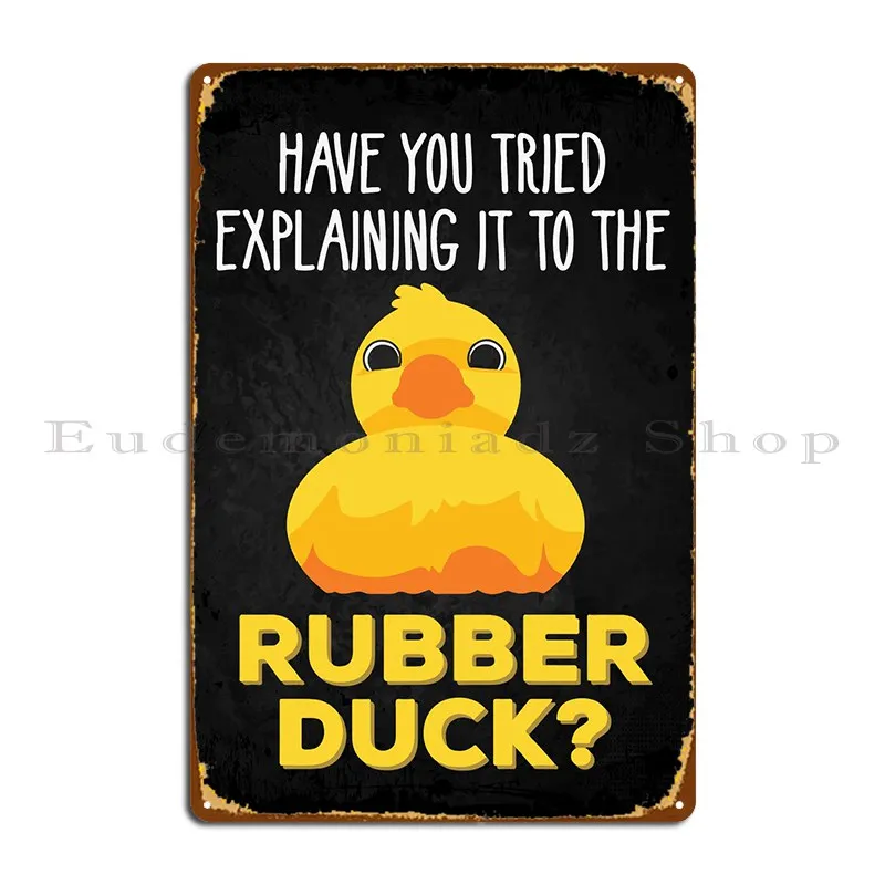 Programmer-Duck-Metal-Plaque-Poster-Wall-Pub-Funny-Vintage-Vintage ...