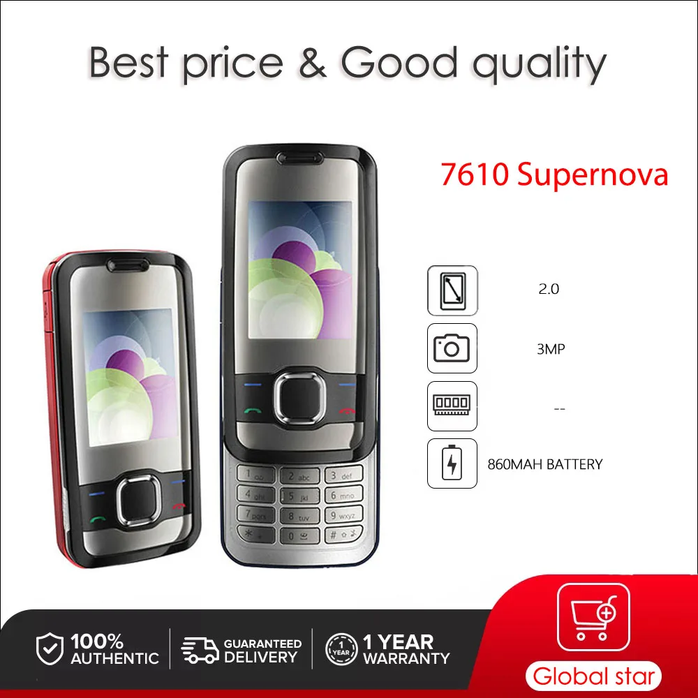 Original Unlocked 7610 SupernovA Loudspeaker Bluetooth Mobile Phone ...