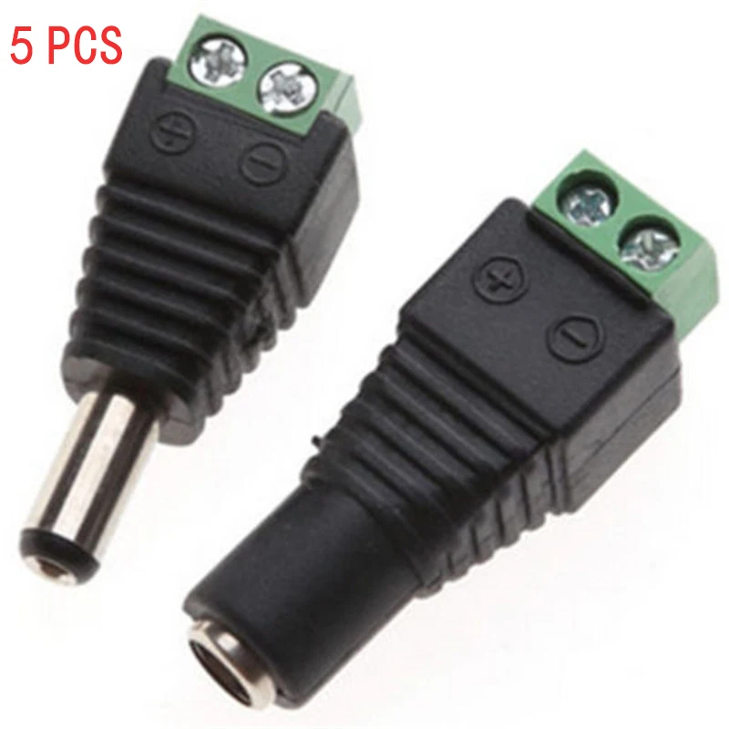 DC-connector-2-1-5-5mm-Light-bar-connector-Male-female-connectors-1-2 ...