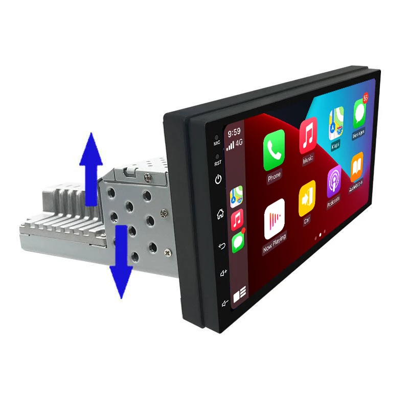 Peerce 1din Fm 7 Inch Adjustable Car Radio Android 9.1 Touch Screen ...