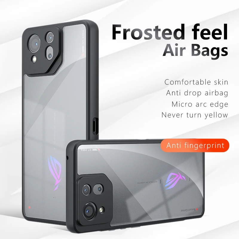 For Asus ROG Phone 8 TPU Border Case Cover 3D Intergrated Button Case ...