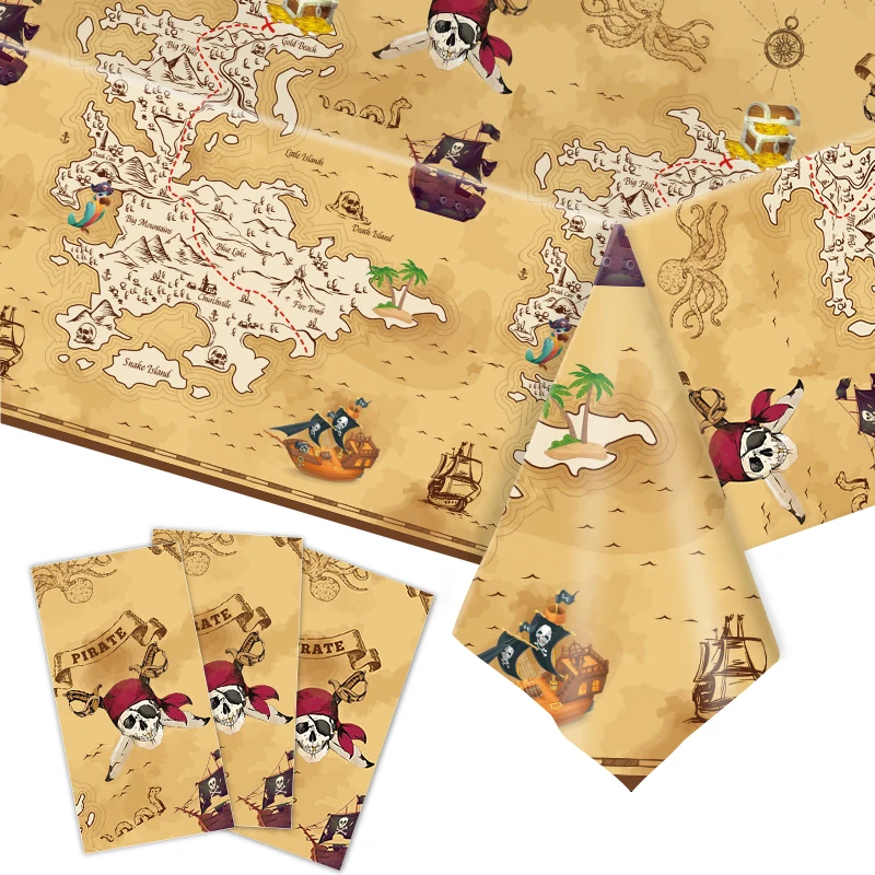 Pirate-Treasure-Map-Disposable-Birthday-Party-Tablecloth-Decoration ...