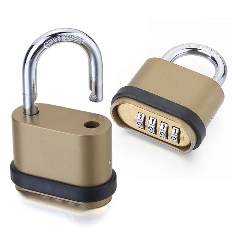 Outdoor-Lock-No-Key-4-Digit-Combination-Coded-Padlock-Waterproof ...