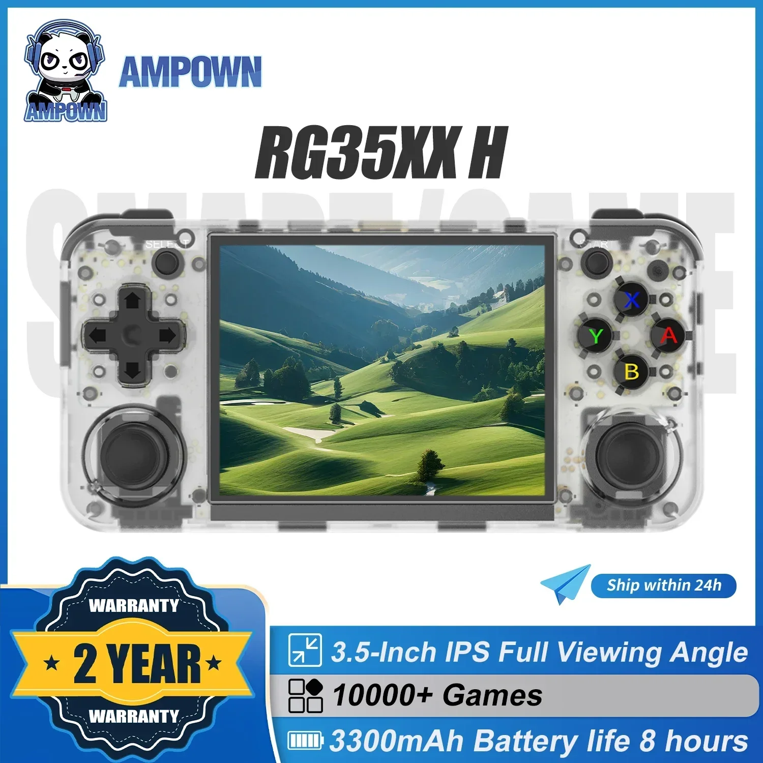 AMPOWN-Anbernic-RG35XXH-Handheld-Game-Players-3-5-IPS-Linux-Portable ...