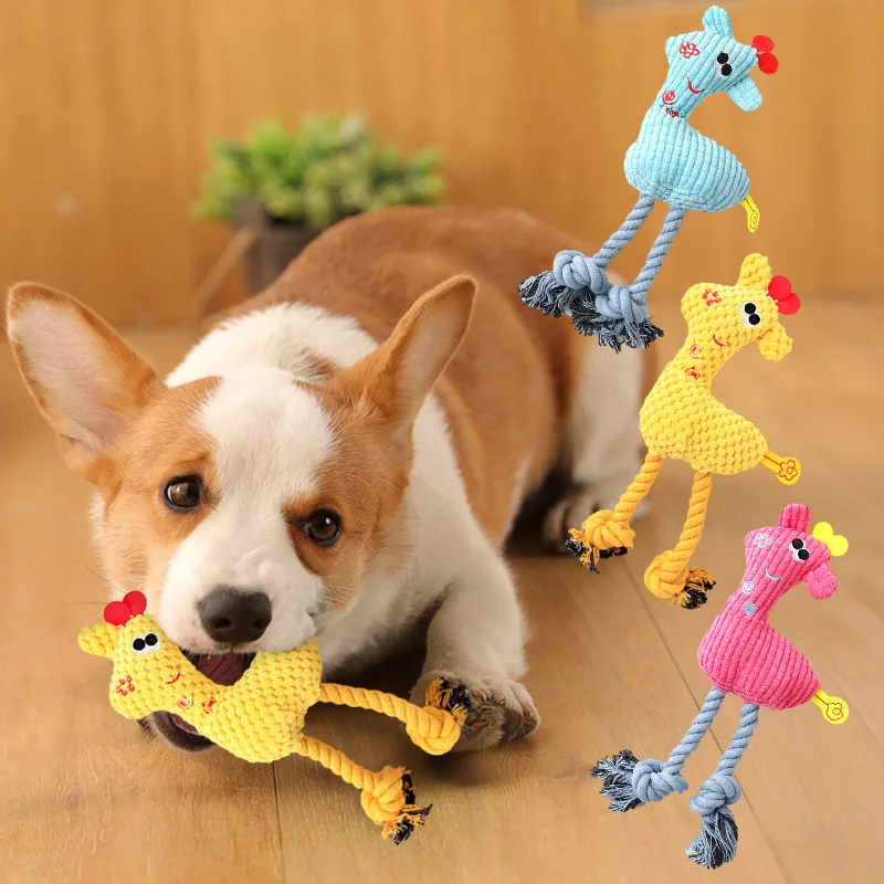 Dog-Toys-Pet-Plush-Squeaky-Toys-Puppy-Teething-Interactive-Dog-Toys-For ...
