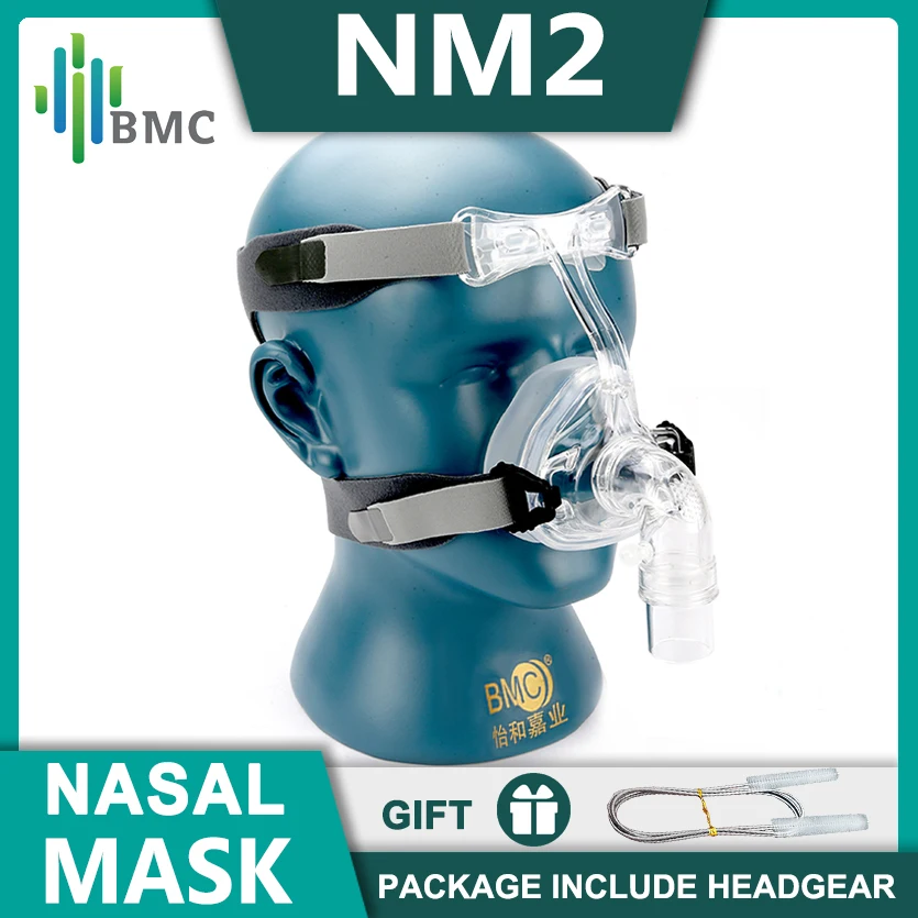 BMC-CPAP-N2-Nasal-Mask-And-Headgear-For-CPAP-Auto-CPAP-BiPAP-Respirator ...