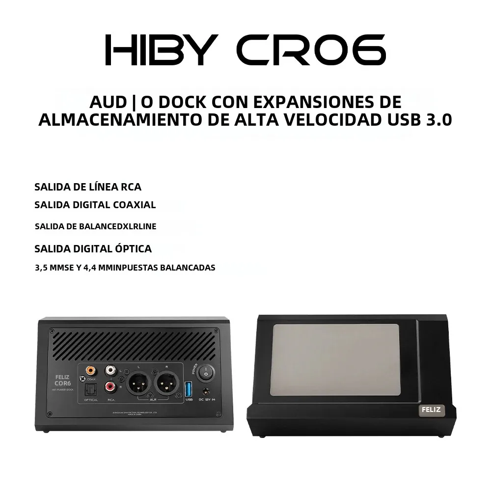 HiBy CR06 Reproductor de Audio Digital HiFi, Base para DAPs, Sistema de ...