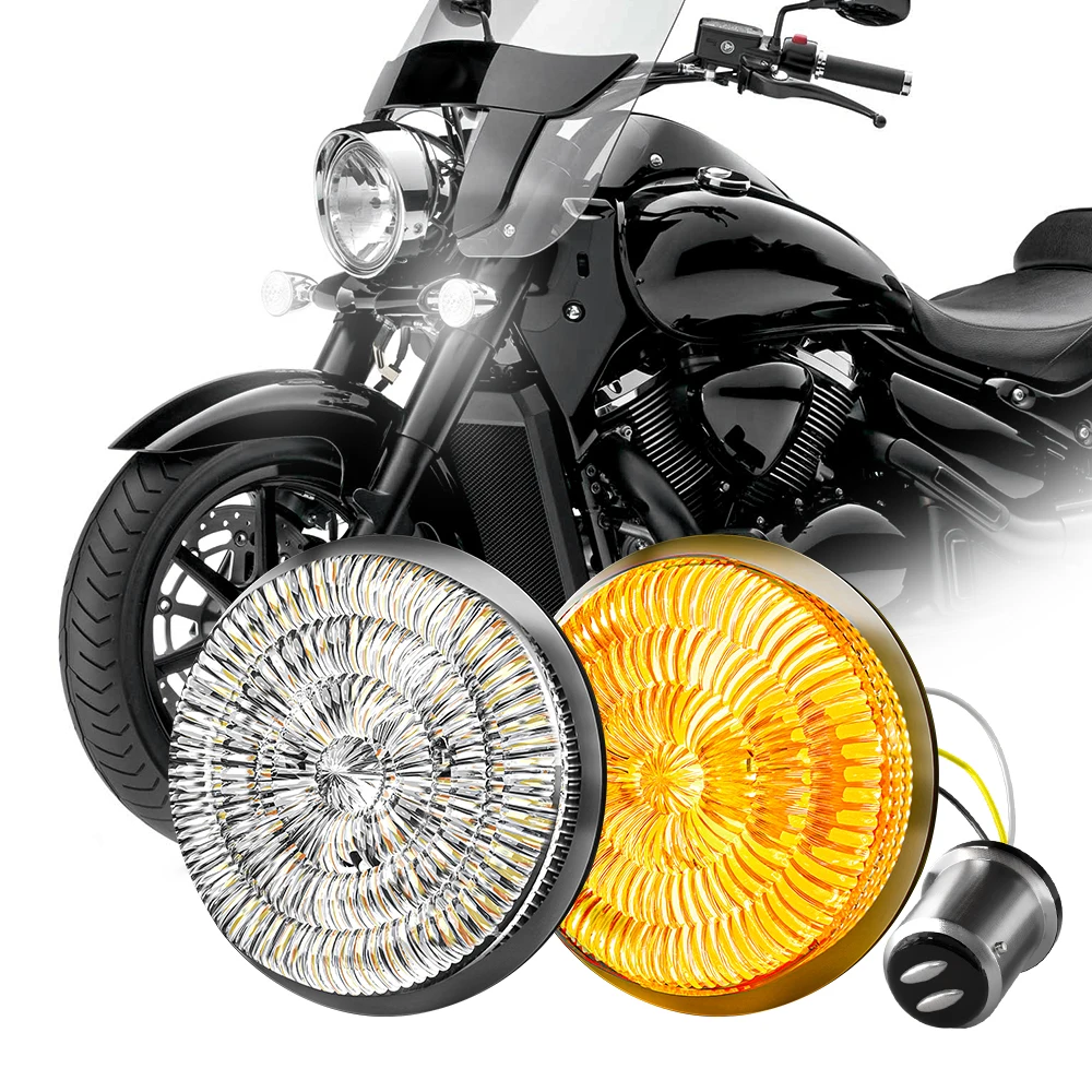 1157-Front-LED-Turn-Signal-2-inch-1156-Rear-Red-Indicator-Light-Bullet ...