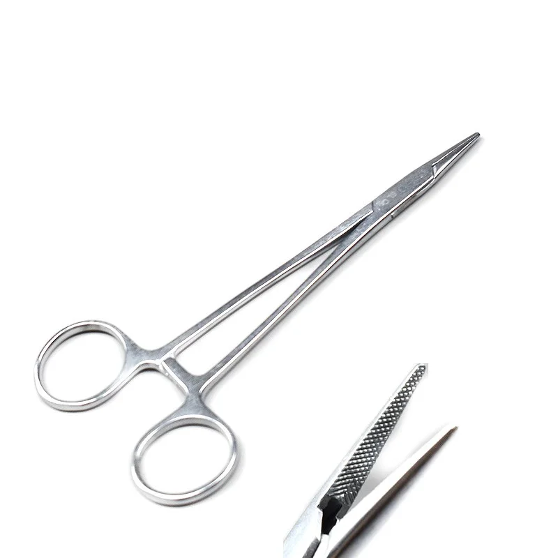 Needle Clamp Holder Stainless Steel Medical Stitching Forceps Surgical ...