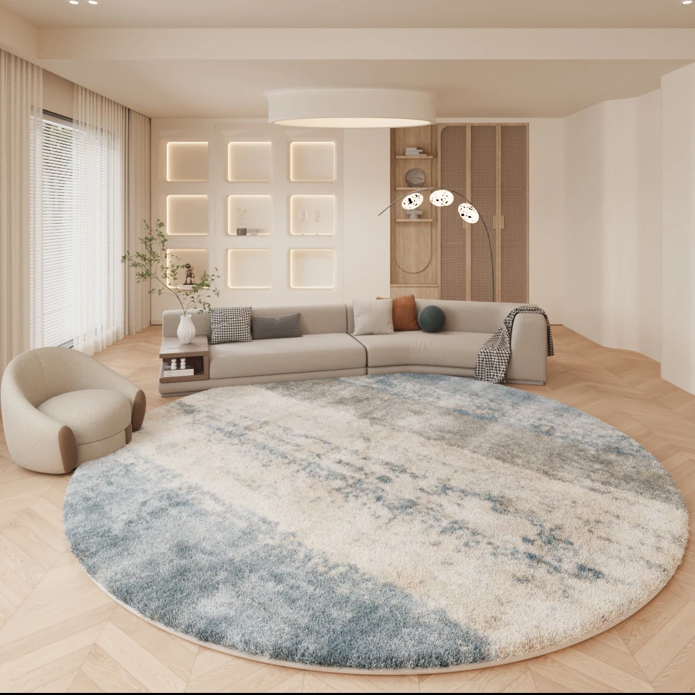 Modern minimalist round carpet living room decoration soft comfortable ...