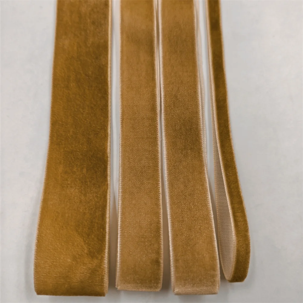 6-25mm-5-300yards-Light-khaki-Single-Face-Velvet-Ribbon-Party ...