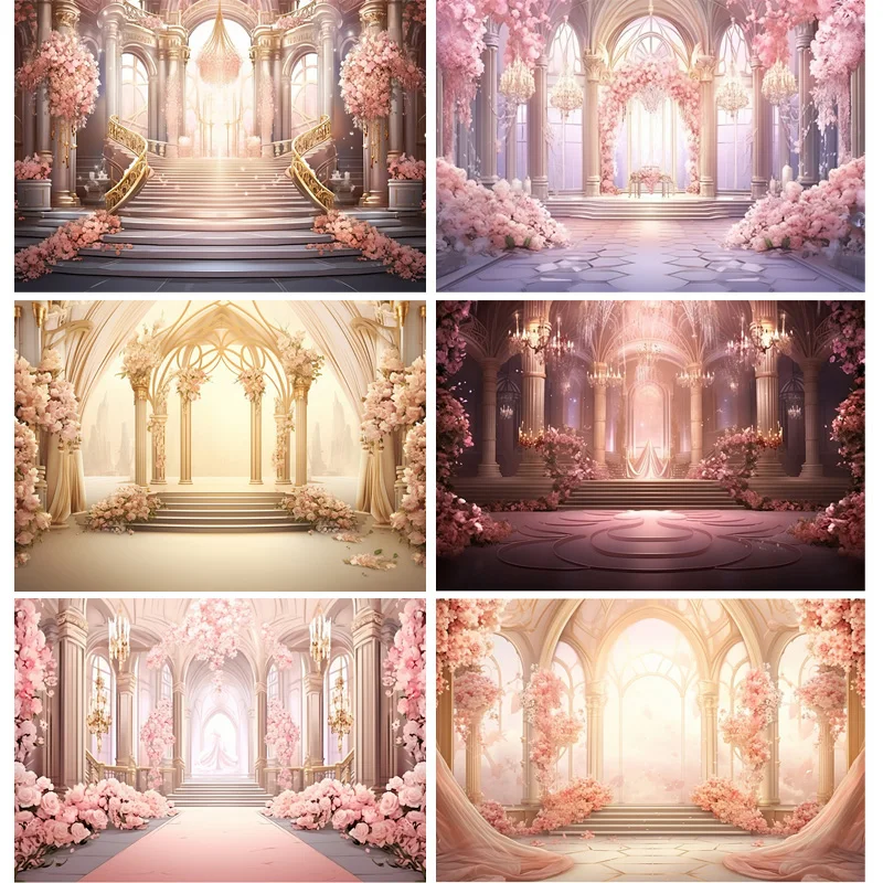 Romantic Fantasy Wedding Gate Bouquet Deco Photography Backdrop Props ...