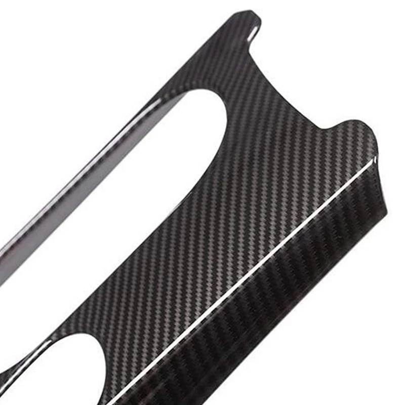 Carbon-Fiber-Interior-Control-Cup-Holder-Cover-Trim-For-Mercedes-Benz-A ...