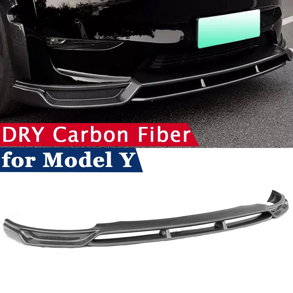 Dry-Carbon-Fiber-for-Tesla-Model-Y-2021-2022-2023-2024-Car-Front-Bumper ...