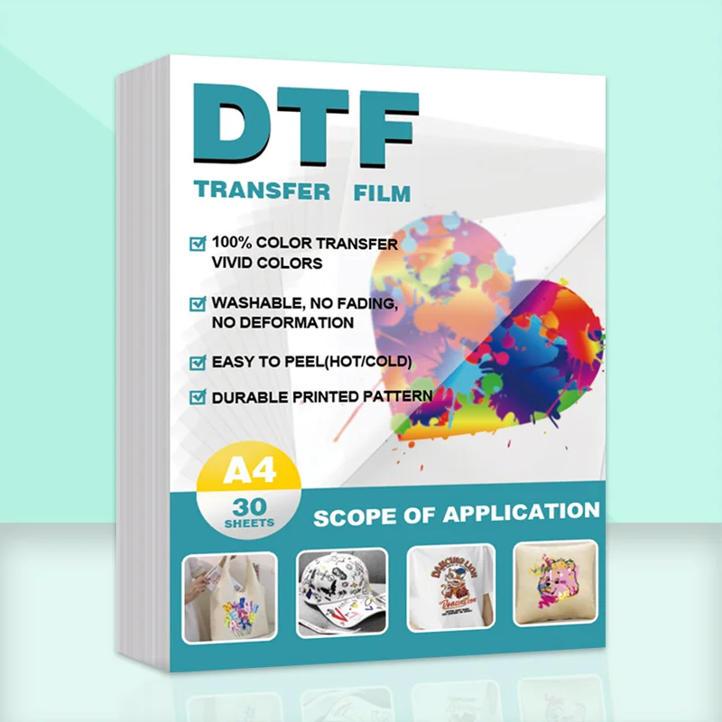 30sheets-of-DTF-double-sided-printing-film-thermal-transfer-film-paper-A4-film-printer-directly ...