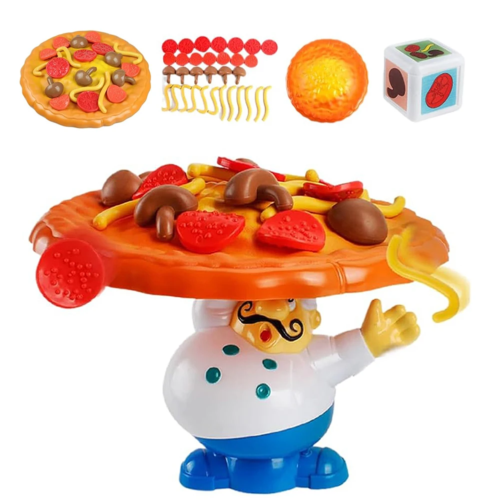 Balance Pizza Children Toys Board Game Funny Party Balancing Table Game ...