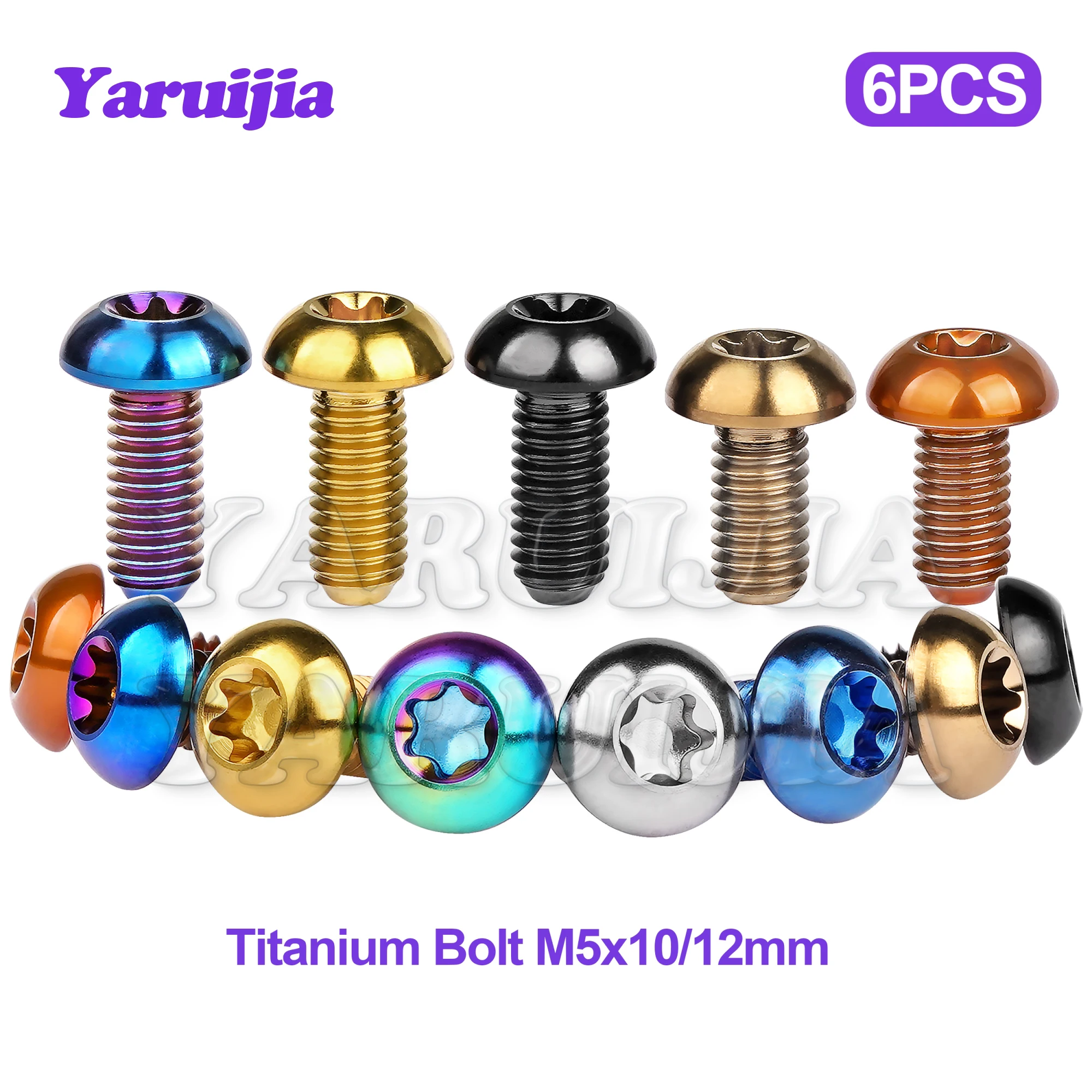 Yaruijia Bicycle Bolt M5x10/12mm T25 Torx Sleeve Screw for Mtb Bike ...