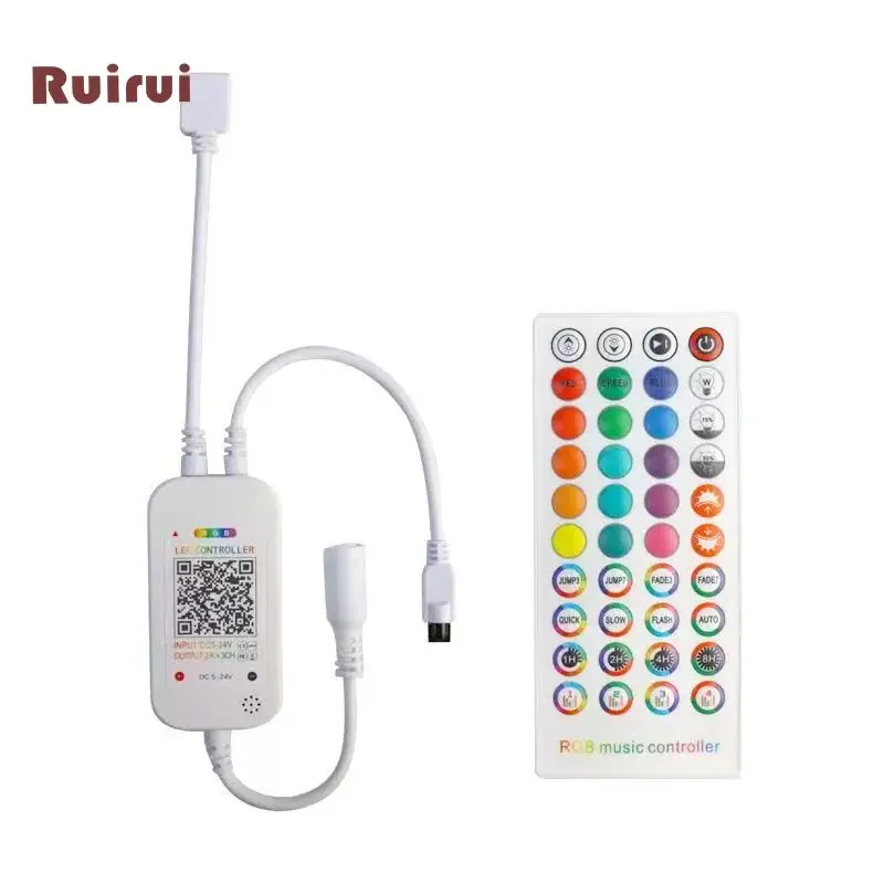 Bluetooth-LED-Strip-Controller-with-IR-40-keys-for-3528-5050-RGB-Alexa ...