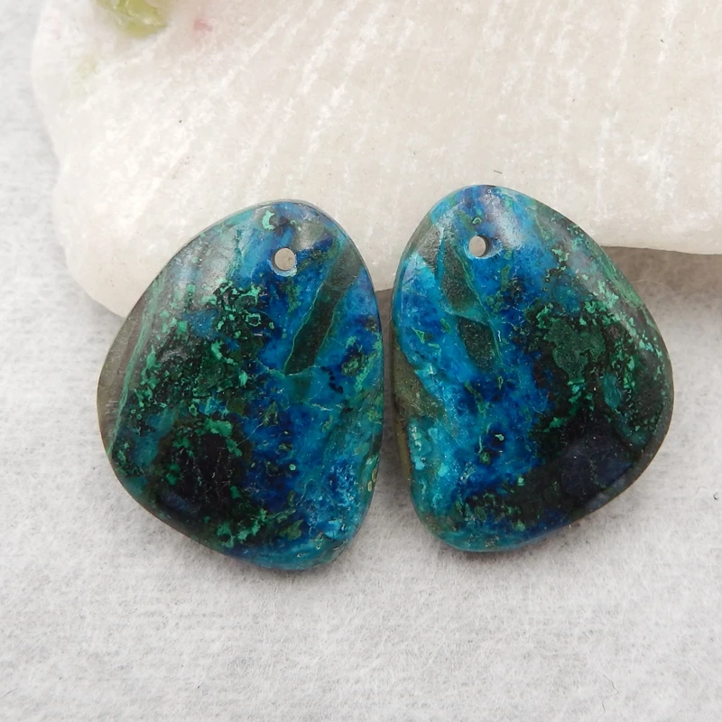 Jewelry-accessories-Semiprecious-stone-jewelry-birthday-gift-Chrysocolla-Earrings ...