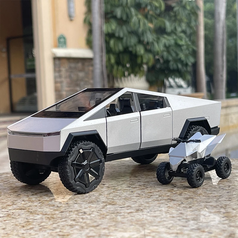 1:24 Cyber toy truck Model Y Model 3 Alloy Car Model Diecast Toy ...