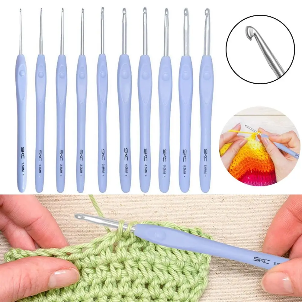 Soft Handle Aluminum Hook SKC Crochet Hooks Stitches Knitting Needles ...