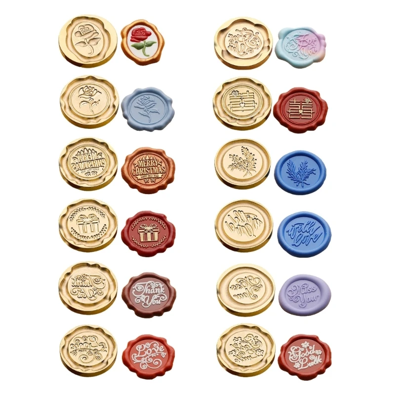 H7EA-Wax-Seal-Stamp-Head-Replacement-Emboss-Sealing-Wax-Scrapbooking ...