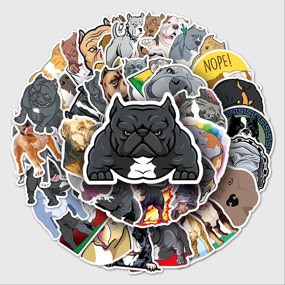 10/30/50PCS Strong Muscle American Bully Pitbull Stickers DIY Laptop ...