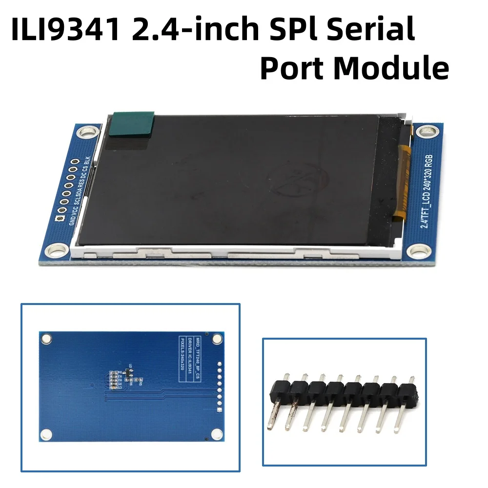 2.4-inch TFT LCD Color Screen SPI Serial Port Module ILI9341 3.3V ...