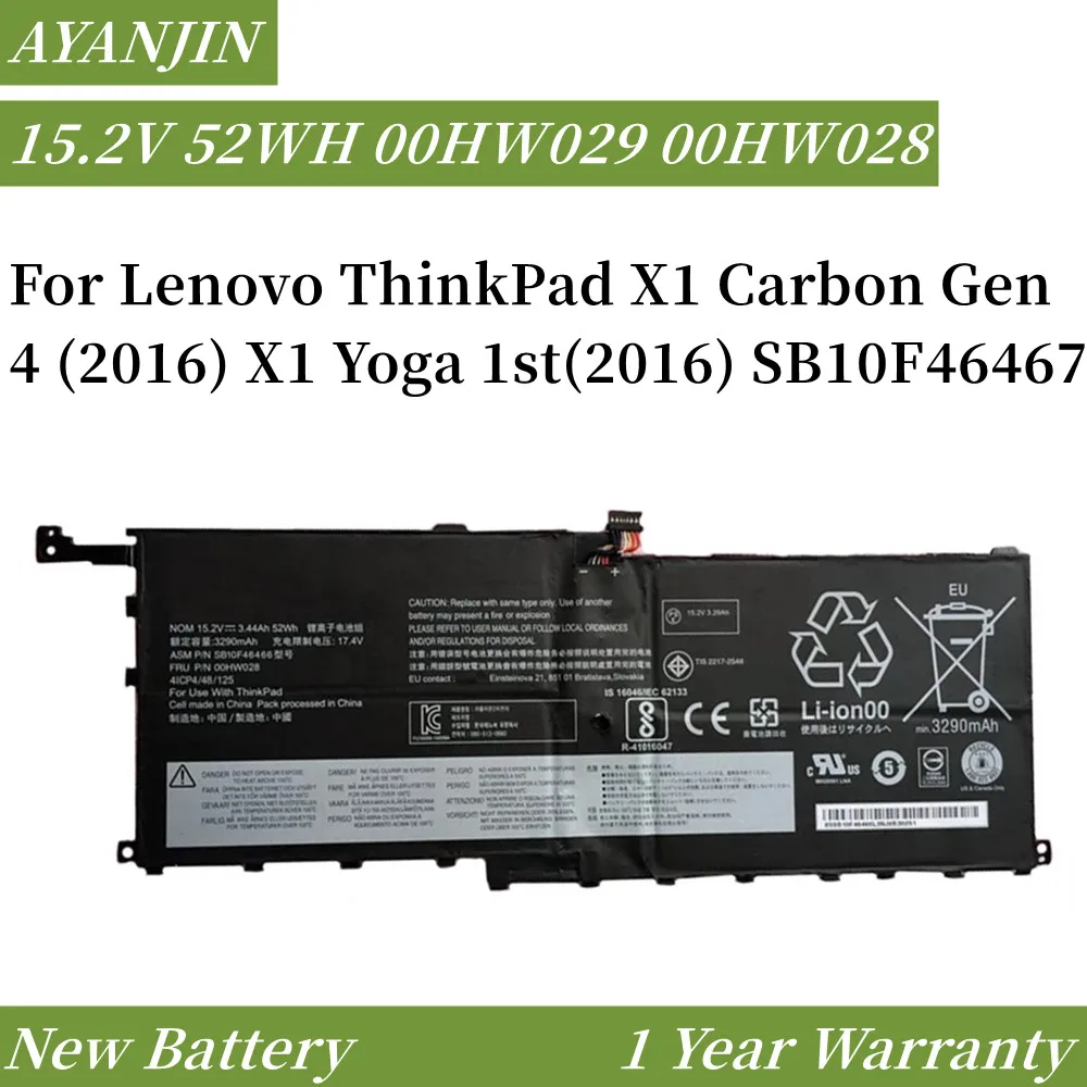 00-hw029-00-hw028-01-av439-15-2V-52WH-batteria-per-Laptop-per-Lenovo ...
