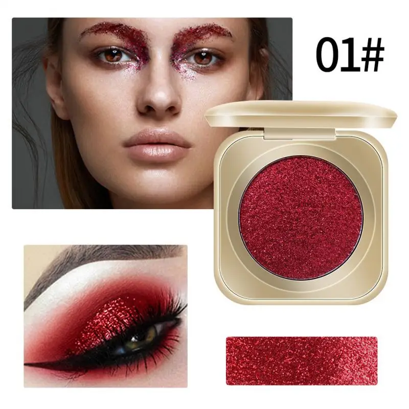 Polvo de brillo perlado monocromático rojo Neto, sombra de ojos ...