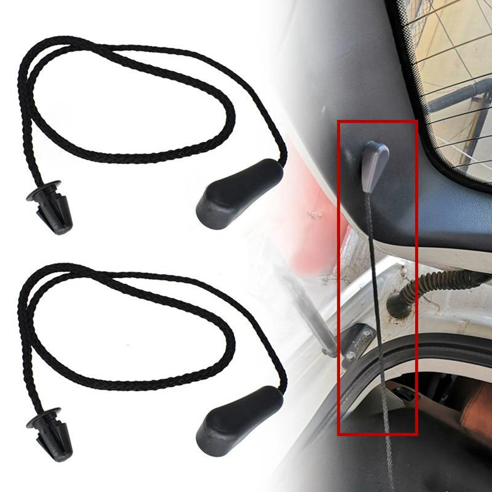 2x-Rear-Trunk-Parcel-Shelf-Lift-Cover-Strap-String-Clip-Tray-Load-car ...