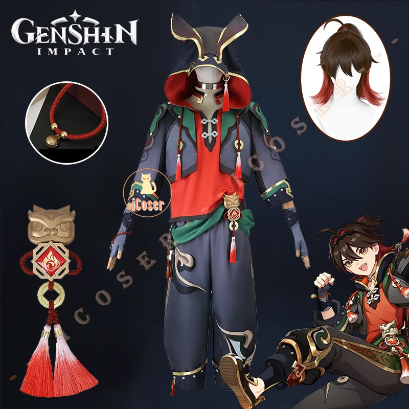 Yip-Gaming-Cosplay-Costume-Wig-Genshin-Impact-Gaa-Ming-Uniform-Bag ...