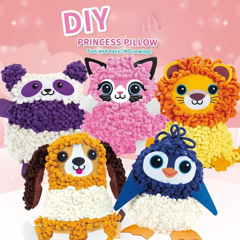 DIY-Handmade-Pillow-Kids-Craft-Kits-Cute-Doll-Kawaii-Plush-Children ...
