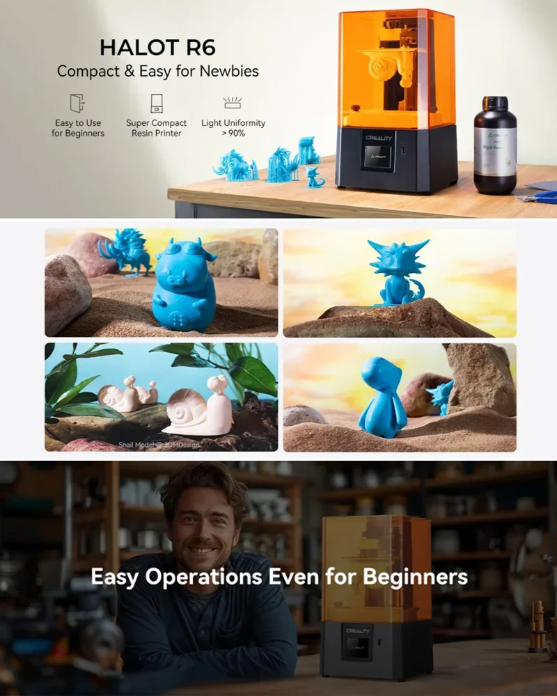 Creality HALOT R6 2K 3D-принтер из смолы | AliExpress