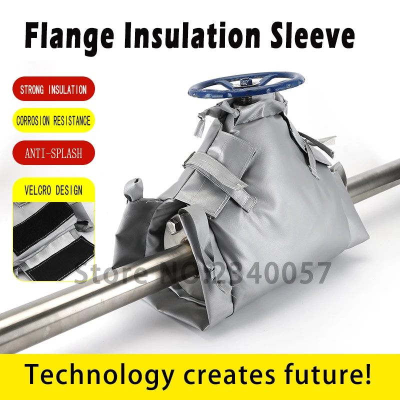Stop-valve-insulation-sleeve-removable-pipe-insulation-heat-shield-high ...