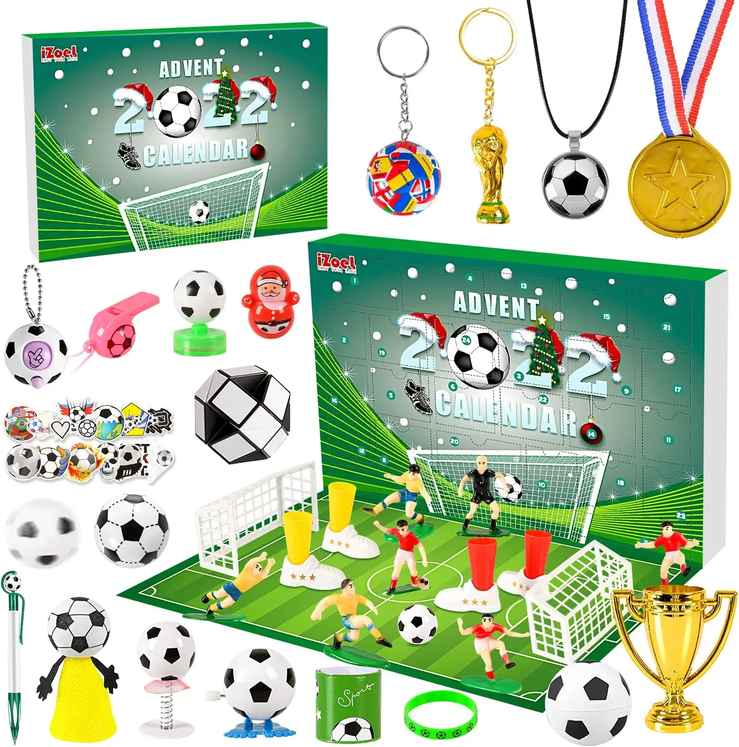 Football Advent Calendar Boy Girls 2022, 24 Football Gifts with ...