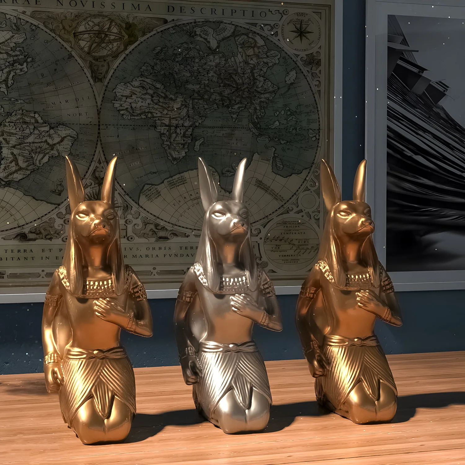 Egypt Statue of Anubis Silicone Mold DIY Egyptian Cat Sculpture ...
