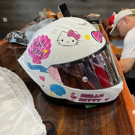 Sanrio Hello Kitty Motorcycle Helmet Full Face Racing, 59% OFF