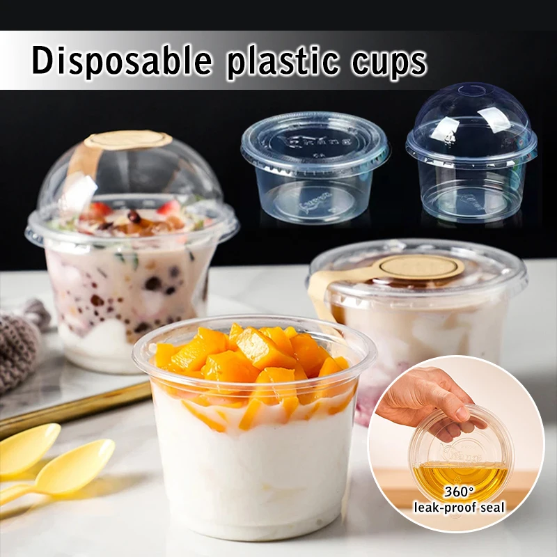 100Pcs-150ml-250ml-300ml-Pudding-Cups-Disposable-Packing-Box-with-Lids ...