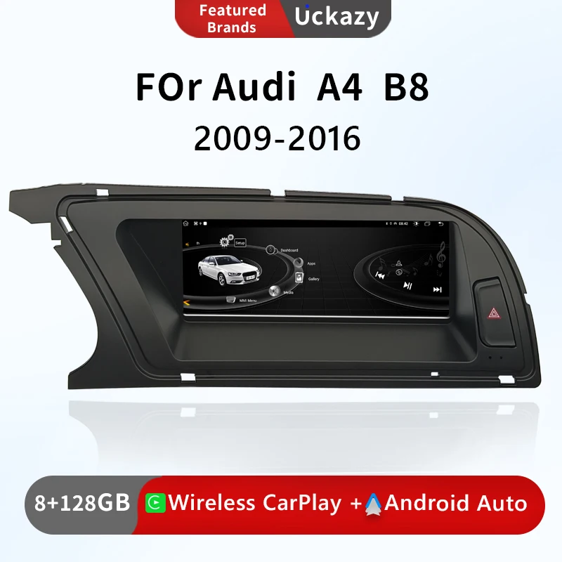 Uckazy-Android12-Radio-System-Car-Display-Screen-For-Audi-A5-09-16-WIFI ...