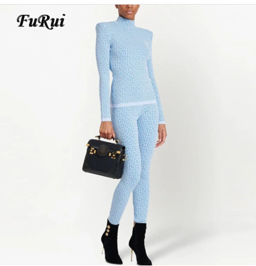 Fu-Rui-Fashionable-New-Maze-Pattern-Jacquard-Knitting-Half-High-Neck ...