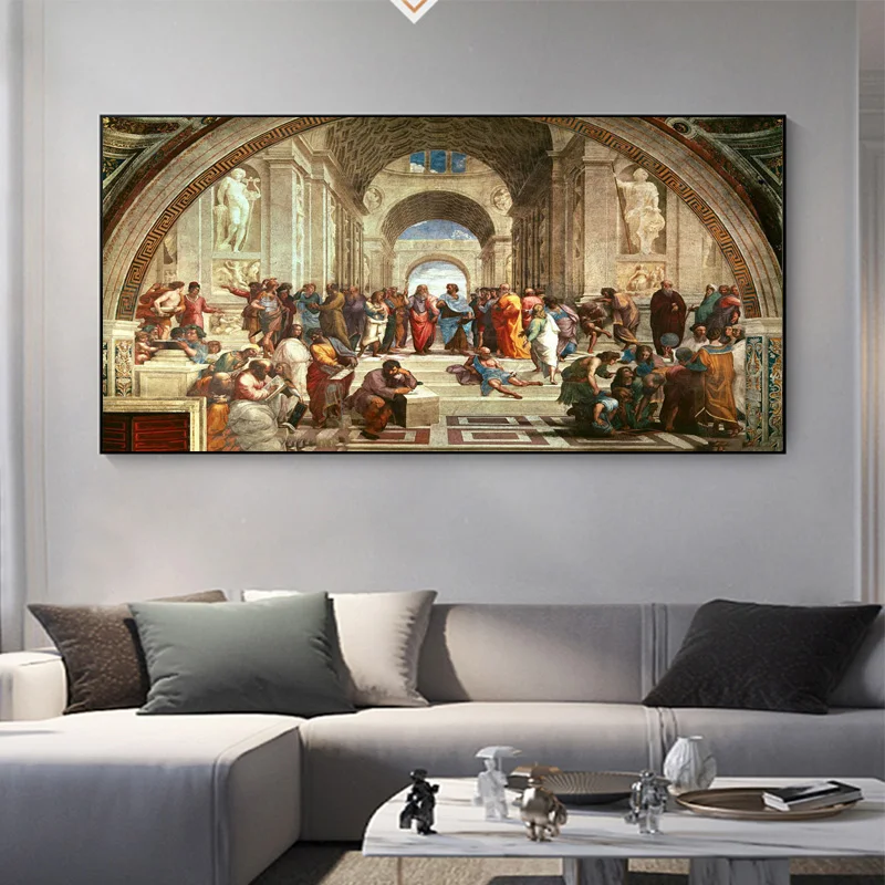 Academy-of-Athens-Portrait-Canvas-Painting-Posters-and-Prints-Wall-Art ...