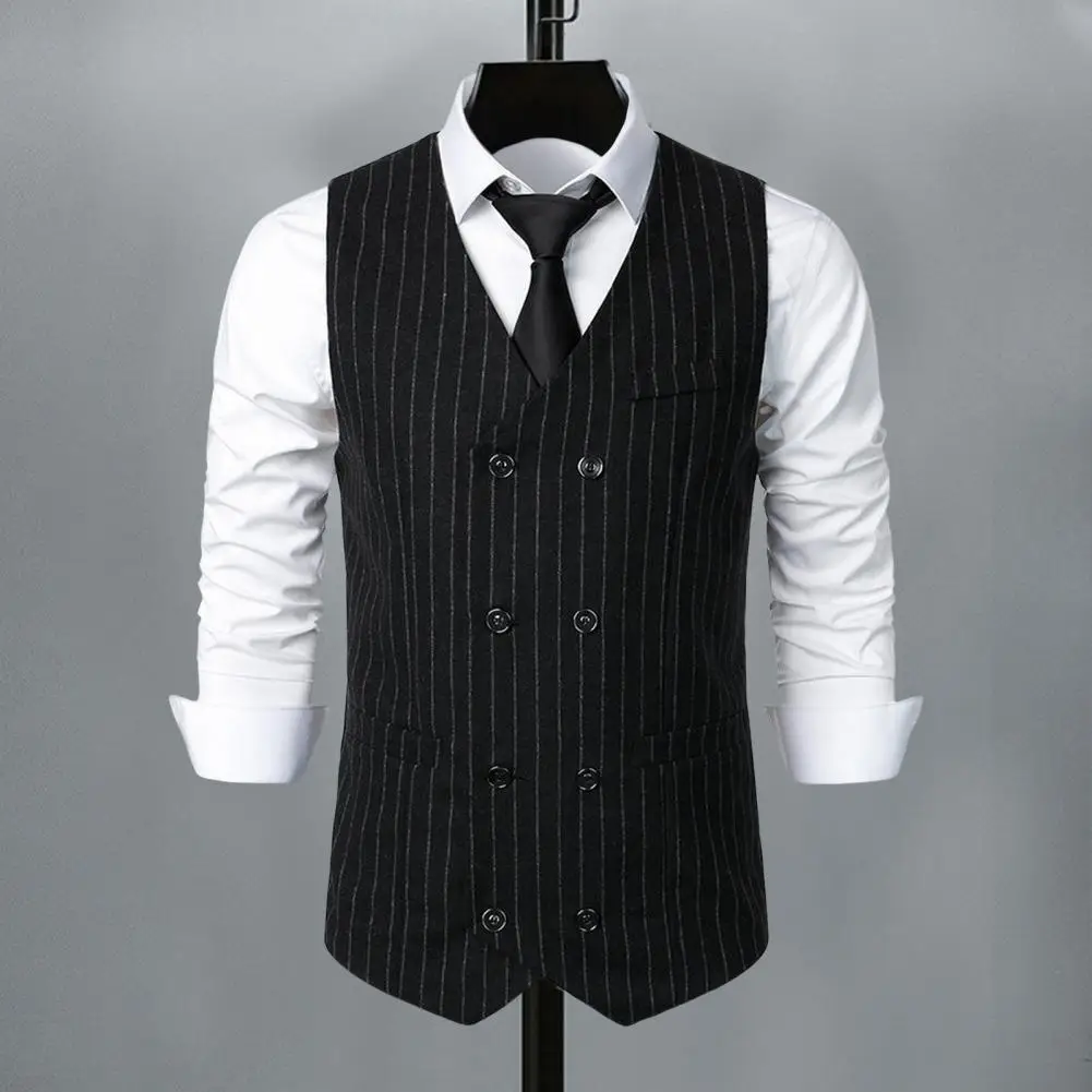 Striped-Suit-Vest-Retro-Style-Vest-Striped-Print-Double-Breasted-Men-s ...